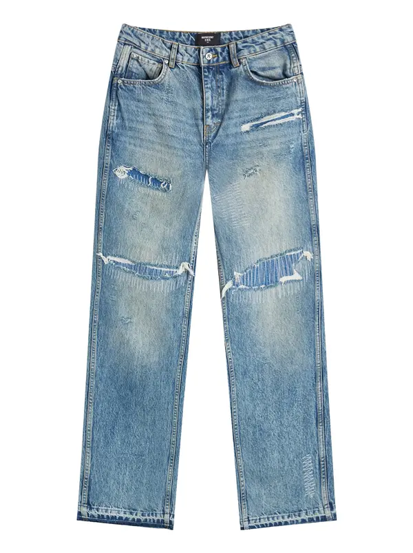 REPRESENT X R3 Baggy Destroyer Denim - Mechanical Blue