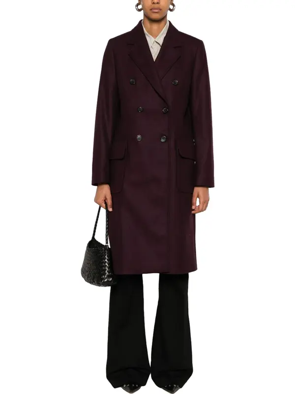 Paul Smith Double-breasted Coat - Purple