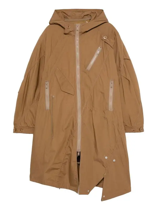 Undercover Hooded Coat - Brown