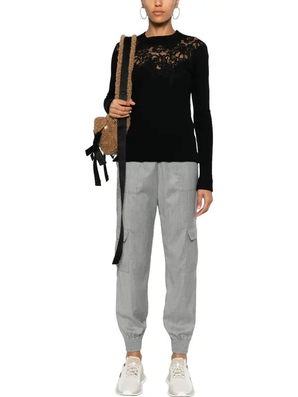 Ermanno Scervino Corded-lace Trousers - Grey