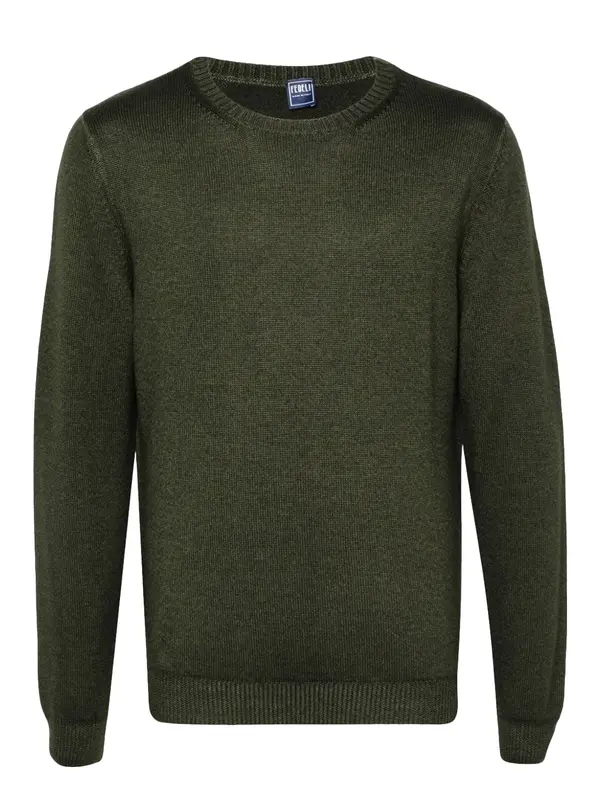 Fedeli Merino Wool Sweater - Green