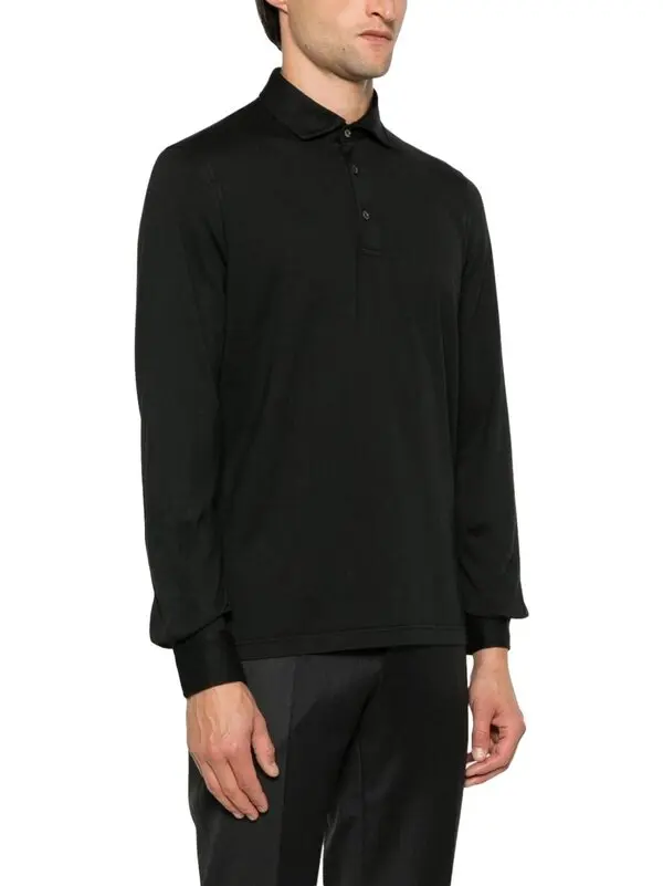 Fedeli Zero Polo Shirt - Black