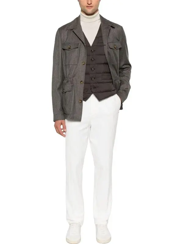Herno Padded Gilet - Brown