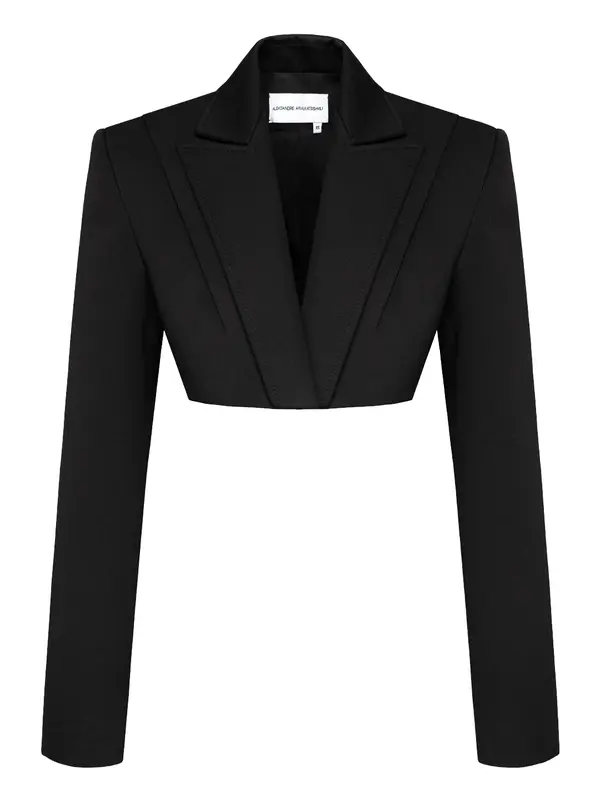 ALEKSANDRE AKHALKATSISHVILI Cropped Blazer - Black