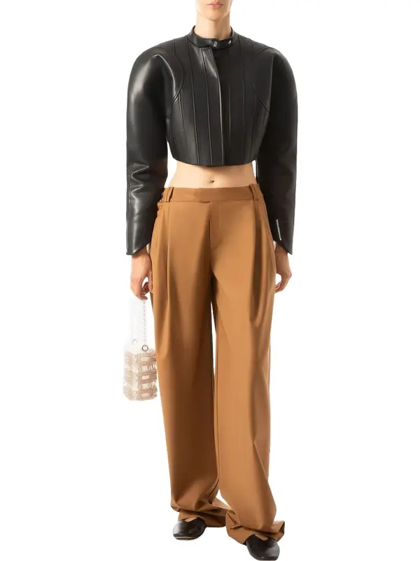ALEKSANDRE AKHALKATSISHVILI Wide-leg Trousers - Brown