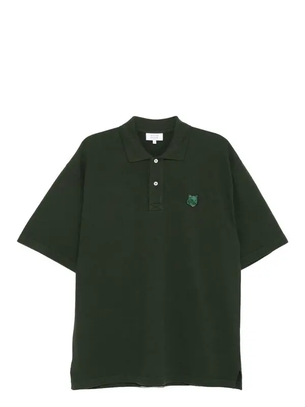 Maison Kitsuné Bold Fox Head Patch Comfort Polo Shirt - Green
