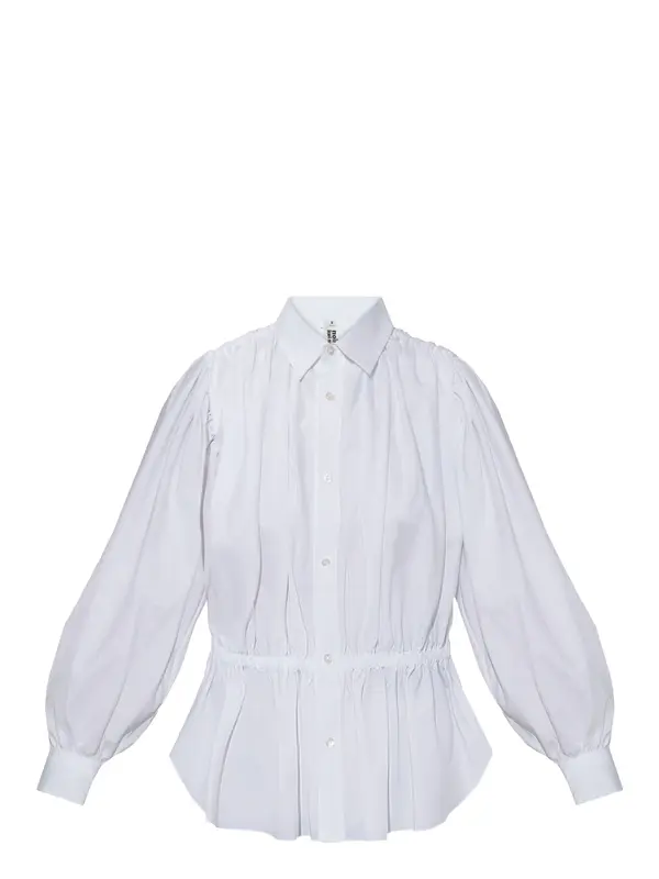 Noir Kei Ninomiya Ruched-detail Shirt - White