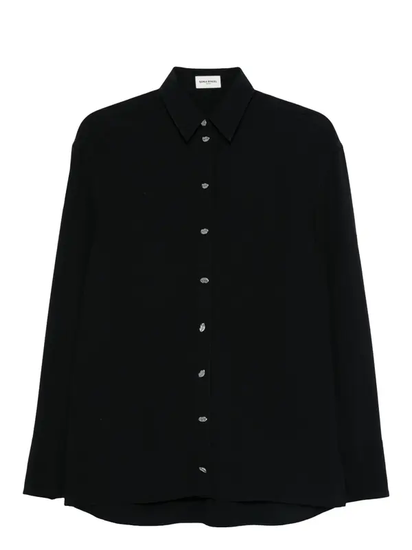 Sonia Rykiel Paris Crepe Shirt - Black