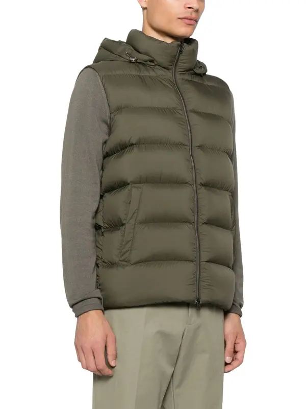 Herno Quilted Gilet - Green