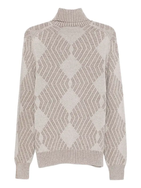 CRUCIANI Roll-neck Sweater - Grey