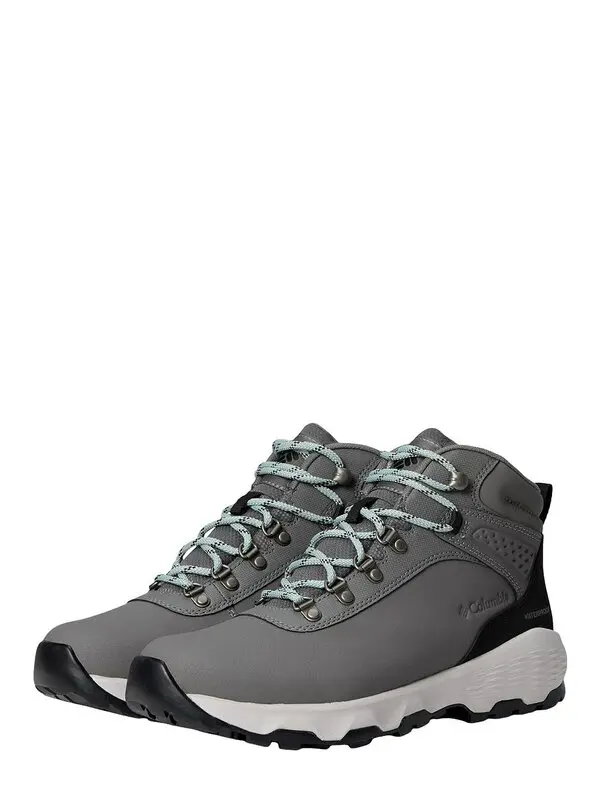Columbia Newton Wander Leather High Top Boots - Gray
