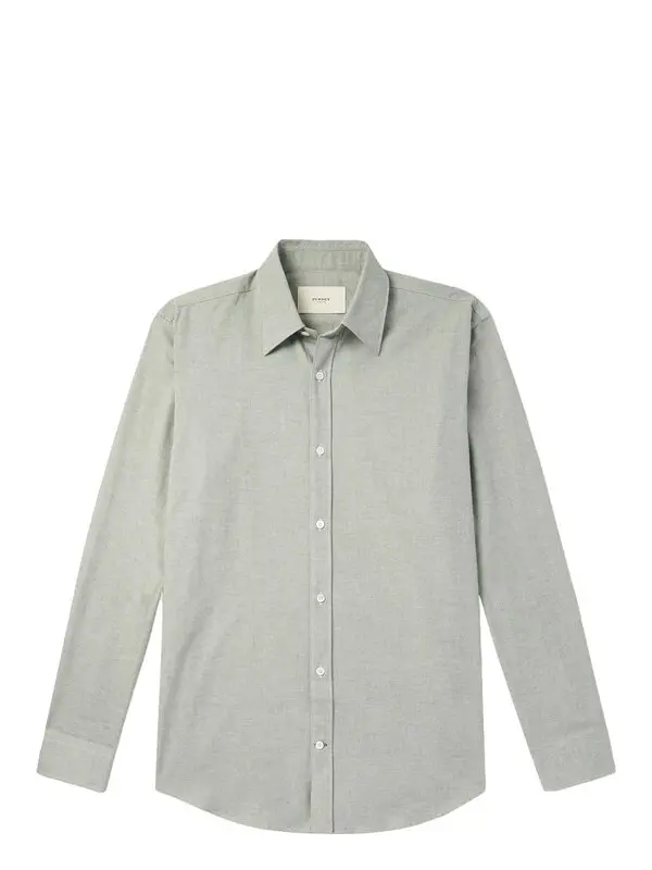 Purdey Cotton-flannel Shirt - Green