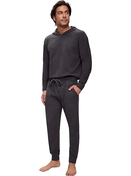 Eberjey Recycled Boucle Joggers Pajama Sets Graphite - Gray