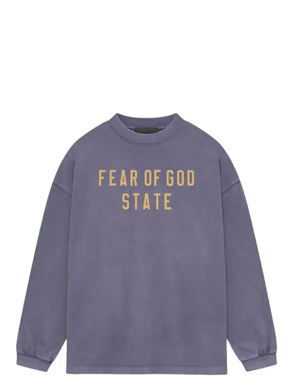 Fear Of God Essentials Heavy Longsleeve Tee Shirt - Lavender