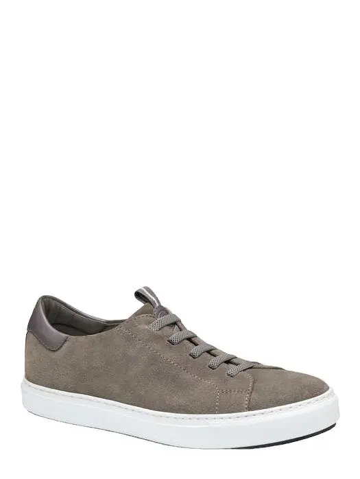 Johnston & Murphy Anson Lace-to-toe Sneaker - Gray English Suede