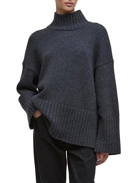 Barbour Serena Knitted Sweater - Charcoal