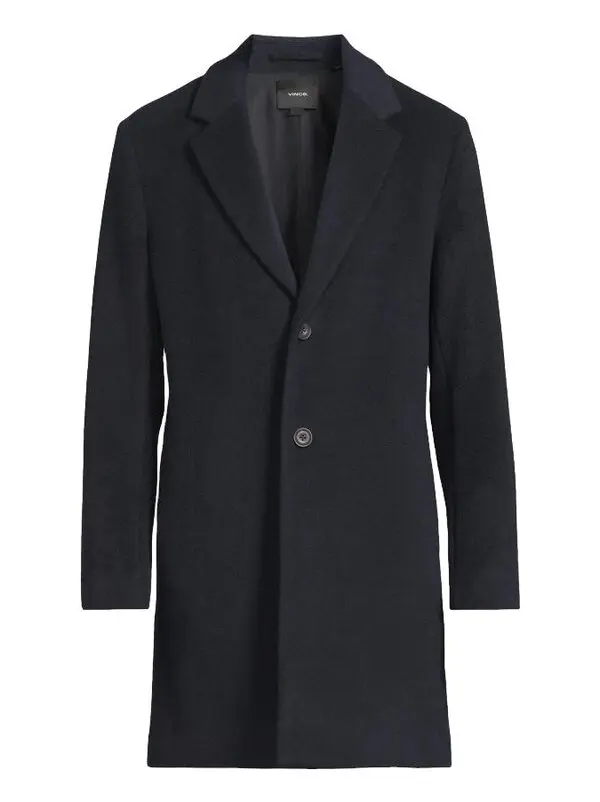 Vince Notch Lapel Wool-blend Coat - Coastal