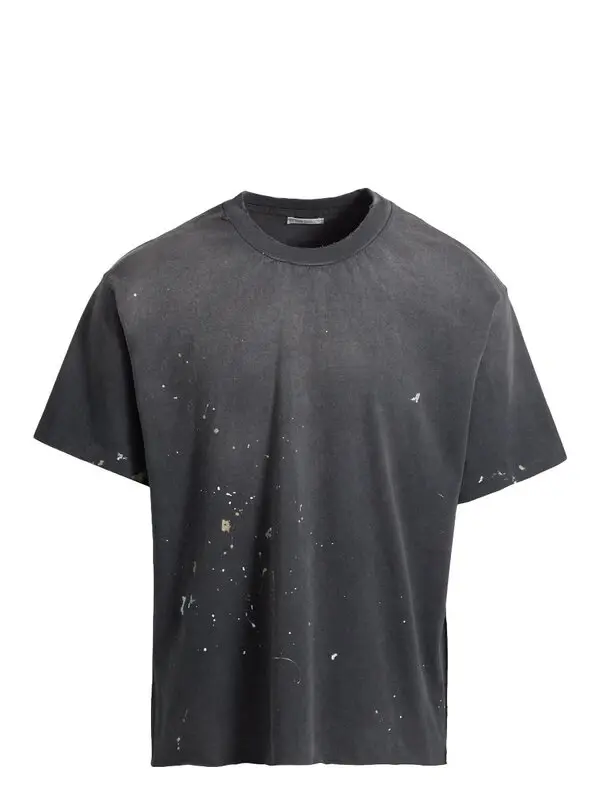 John Elliott Odeon Splatter Cotton T-shirt - Black