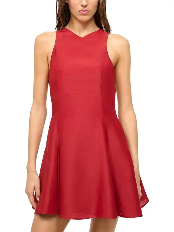 Staud Mini Heike Dress - Rouge