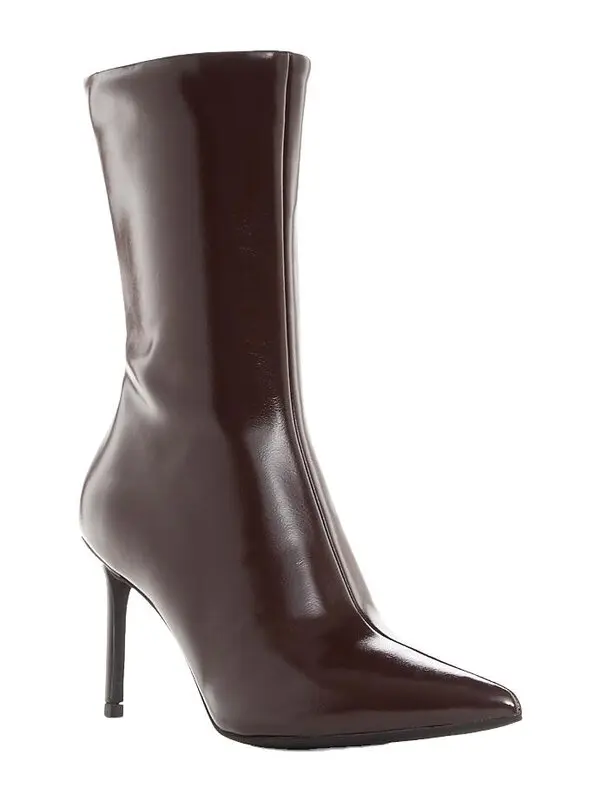 Jeffrey Campbell Everynight Pointed Toe Boots - Brown Leather