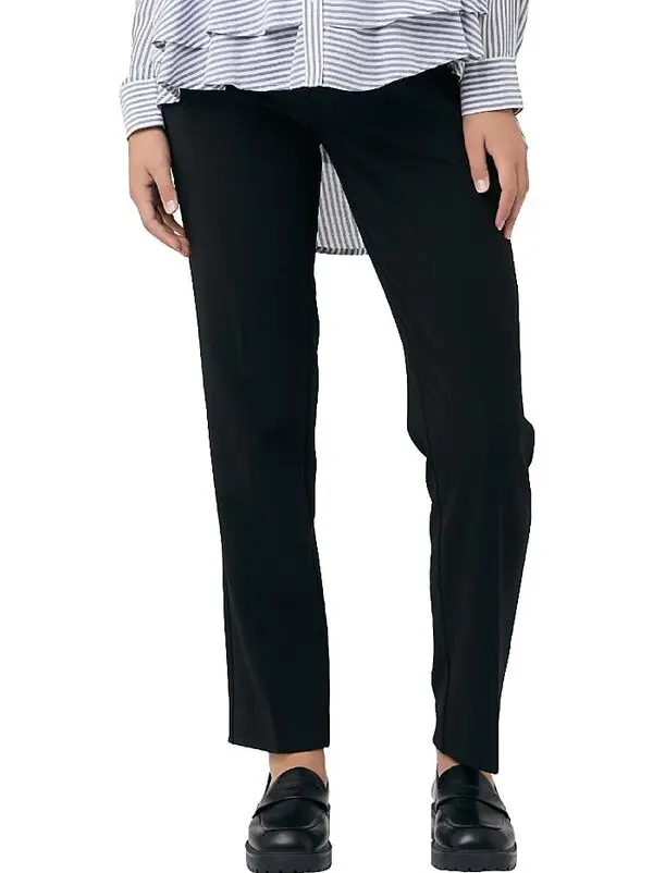 RIPE MATERNITY Alexa Classic Straight Leg Pant - Black