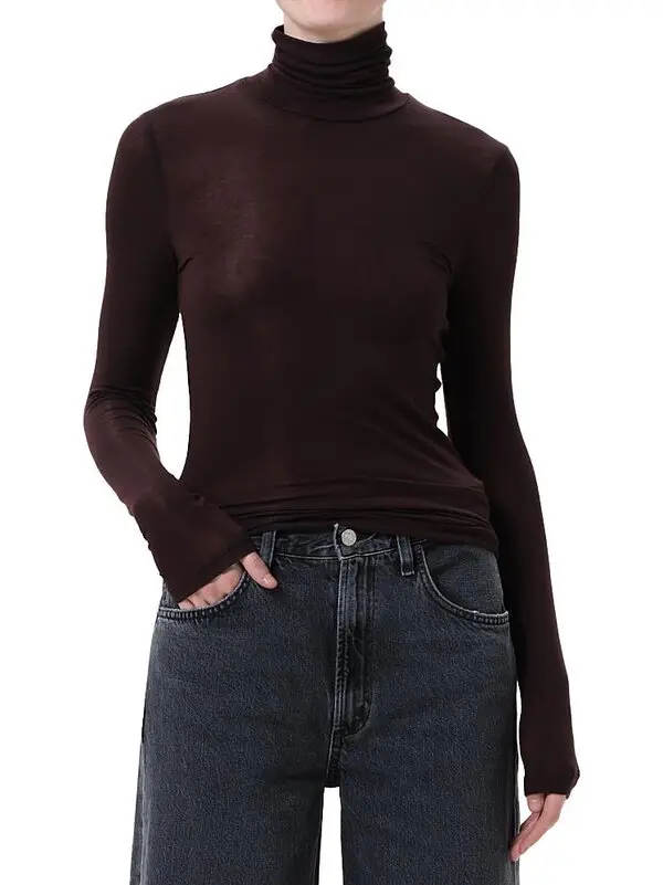 AGOLDE Pascale Turtleneck - Root