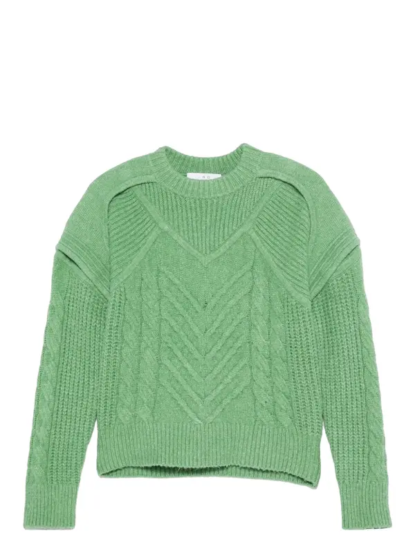 IRO PARIS Cable-knit Sweater - Green