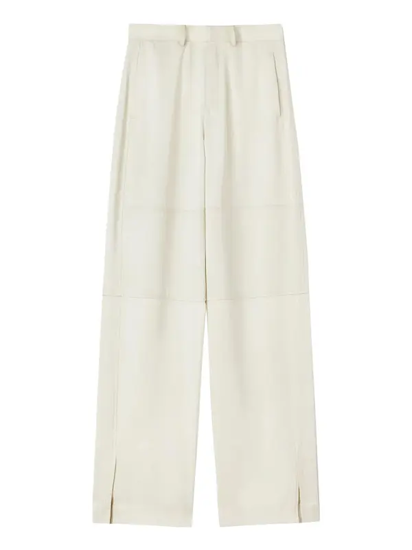 JIL SANDER Slit Detailing Tailored Trousers - White