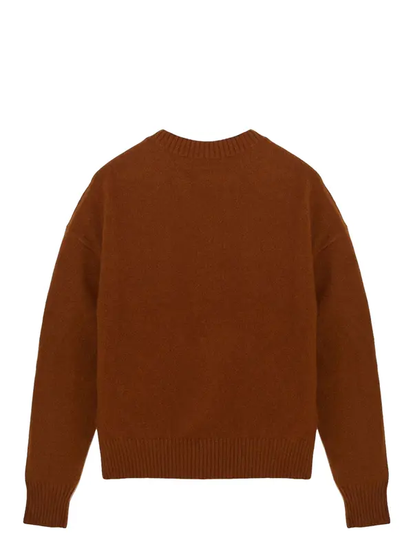 YVES SALOMON Knitted Jumper - Brown