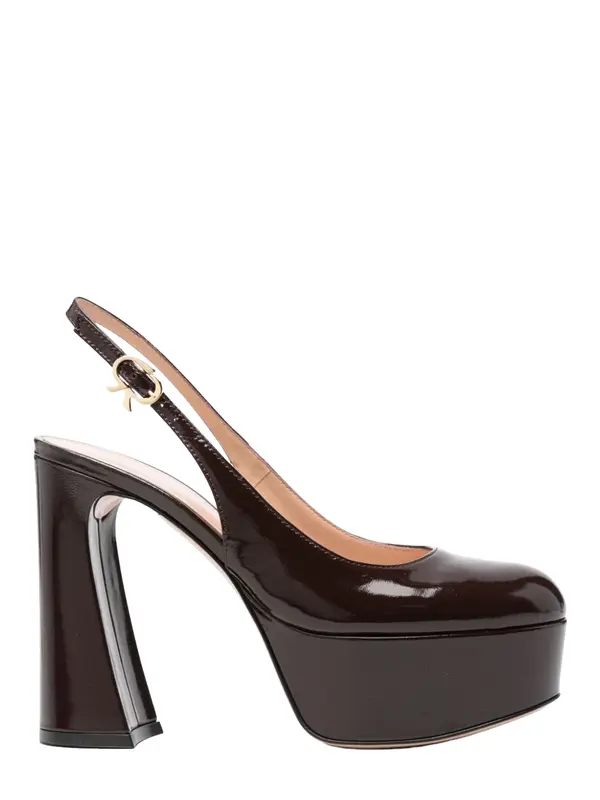 GIANVITO ROSSI 120mm Bessie Pumps - Brown