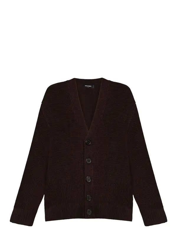 Dsquared2 Wool Cardigan - Brown