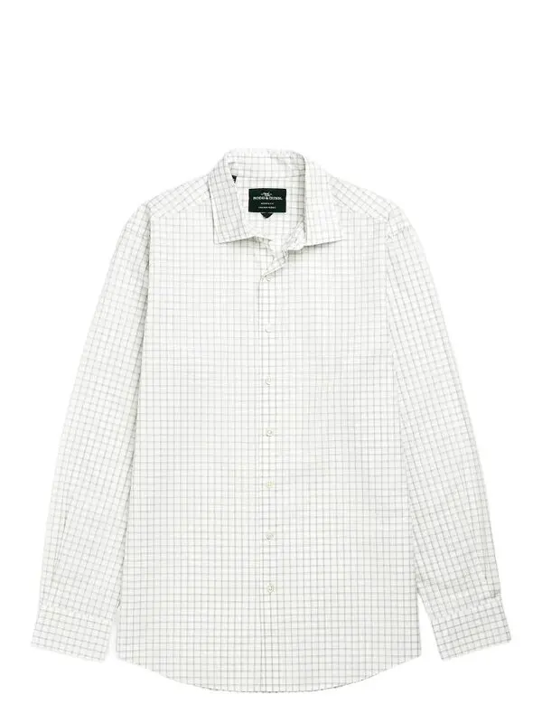 Rodd & Gunn Three Streams Check Cotton Button-front Shirt - Fern