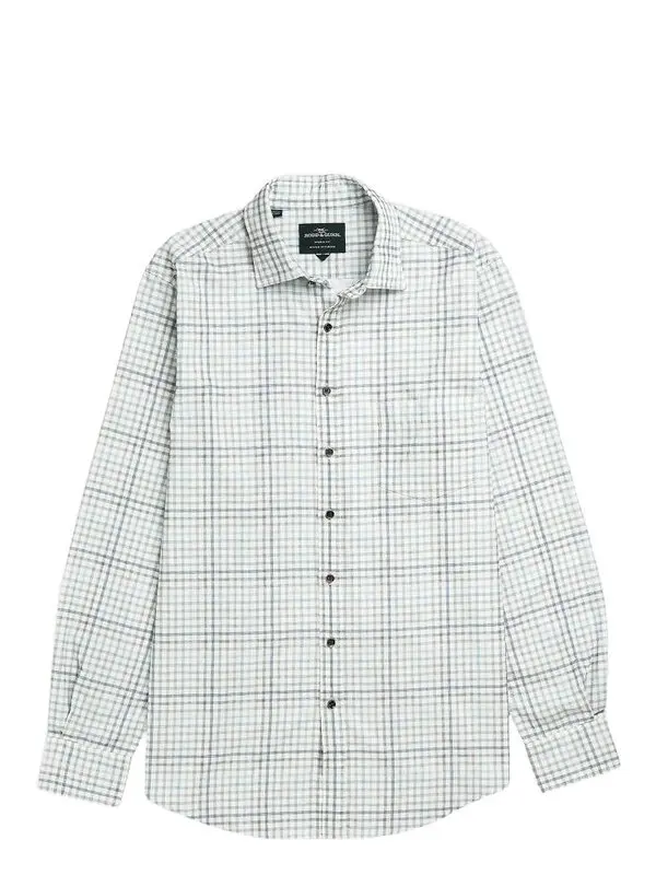 Rodd & Gunn Brookdale Check Cotton Button-front Shirt - Sky