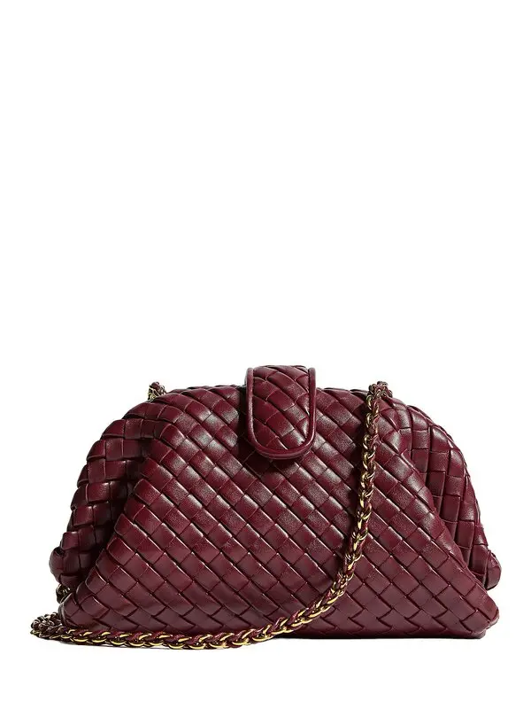 Bottega Veneta Small Lauren 1980 Clutch - Barolo