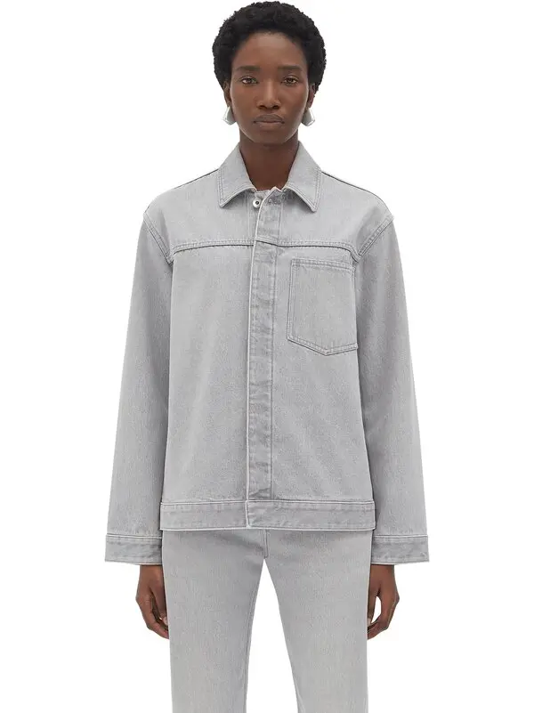 BOTTEGA  VENETA Bottega Veneta Washed Denim Jacket - Light Grey