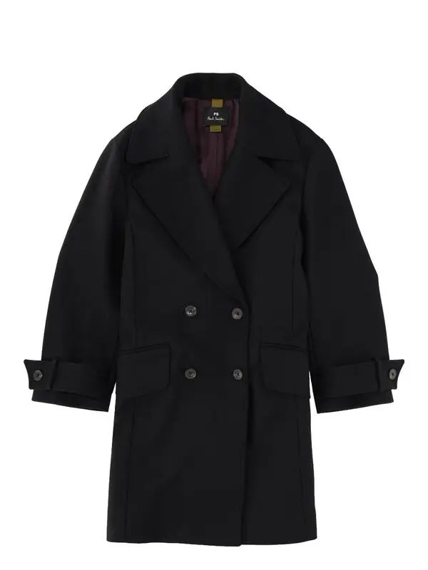 Paul Smith Double-breasted Coat - Black