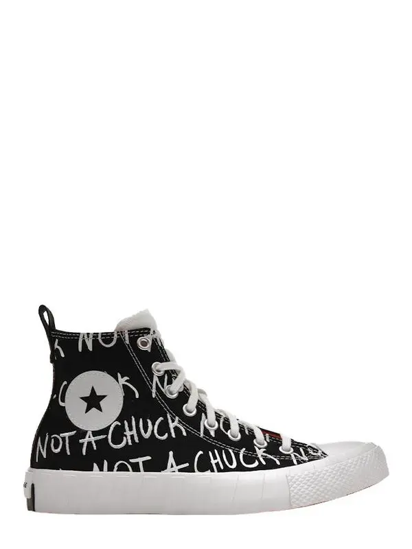 CONVERSE Unt1tl3d Hi Not A Chuck Sneakers - Black/white/bold Mandarin