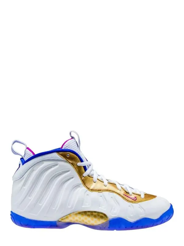 Nike Air Foamposite One Sneakers - White/fuchsia Blast/racer Blue