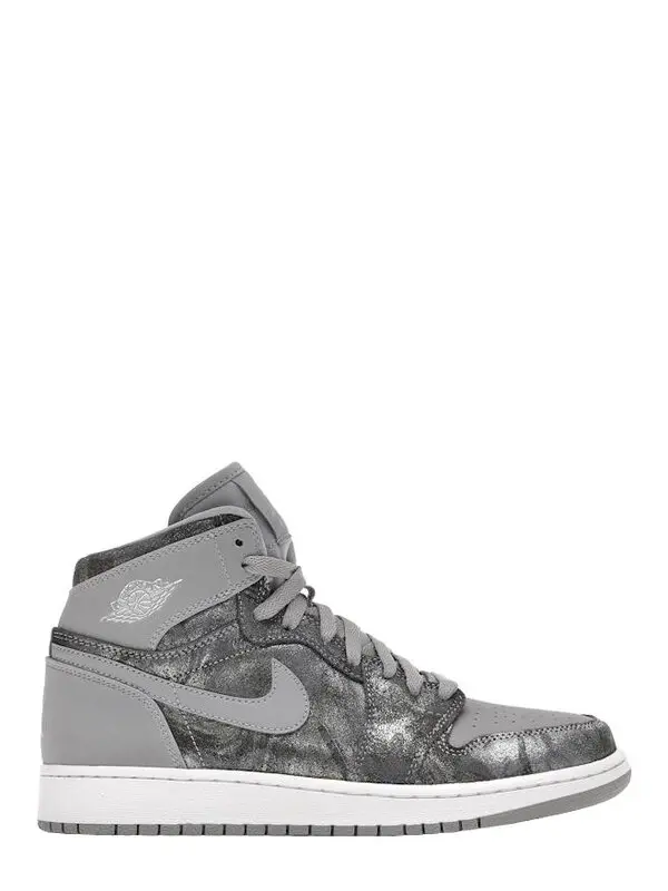 JORDAN 1 Retro High-top Sneakers - Wolf Grey/metallic Silver/white