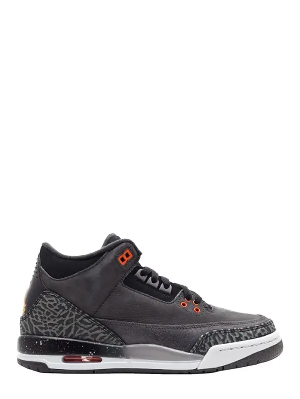 JORDAN 3 Retro Fear Pack Sneakers - Night Stadium/total Orange/black