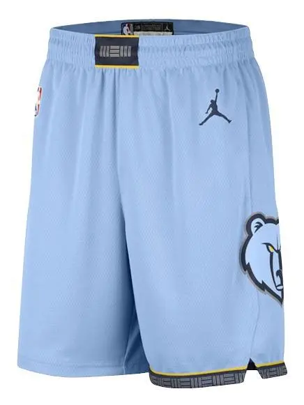 JORDAN Nba Memphis Grizzlies Statement Edition Swingman Drifit Shorts - Light Blue/dark Blue