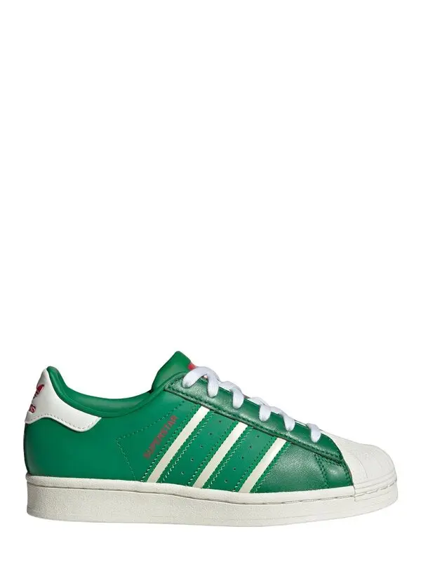 Adidas Superstar Sneakers - Cloud White/off White/green