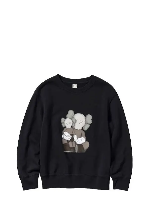 KAWS X Uniqlo Youth Longsleeve Sweatshirt - Black