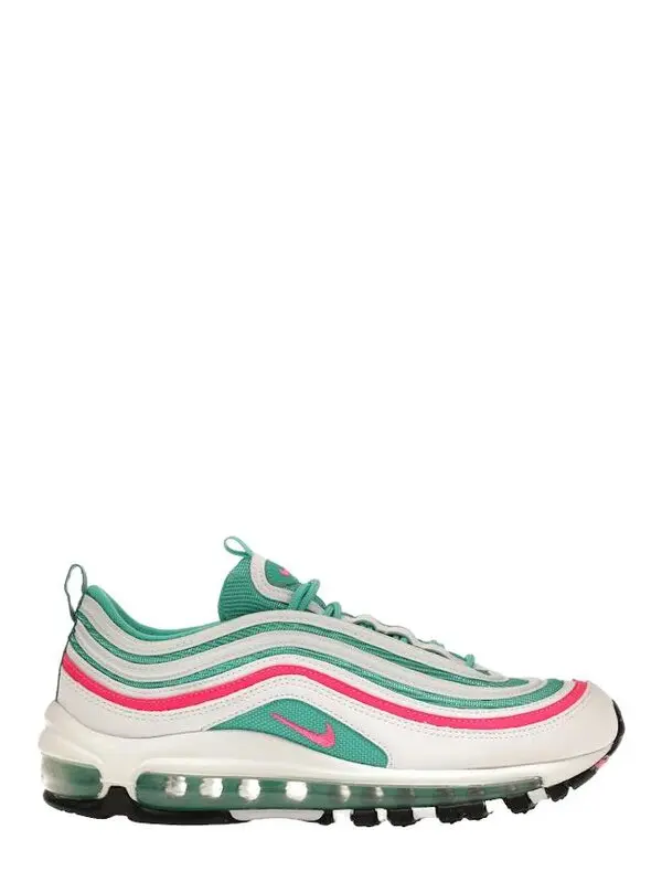 Nike Air Max 97 Sneakers - White/pink Blast/kinetic Green