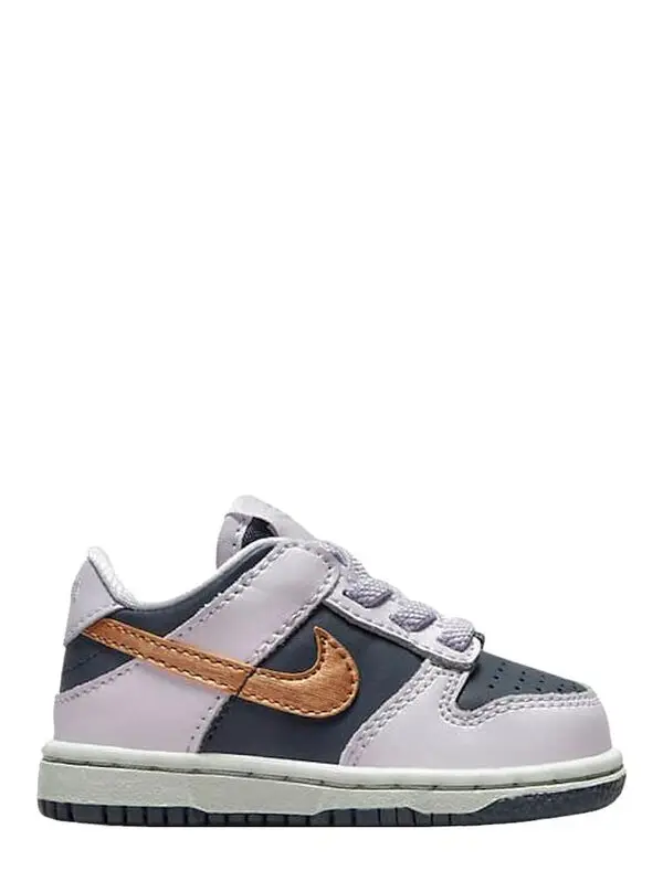 Nike Dunk Low Se Copper Swoosh Sneakers - Thunder Blue/barely Grape/violet Frost