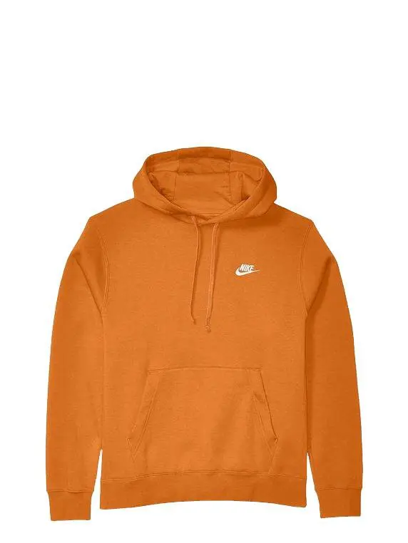 Nike Sportswear Club Fleece Pullover Hoodie - Orange/white