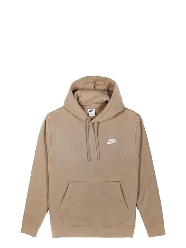 Nike Sportswear Club Fleece Pullover Hoodie - Brown/white