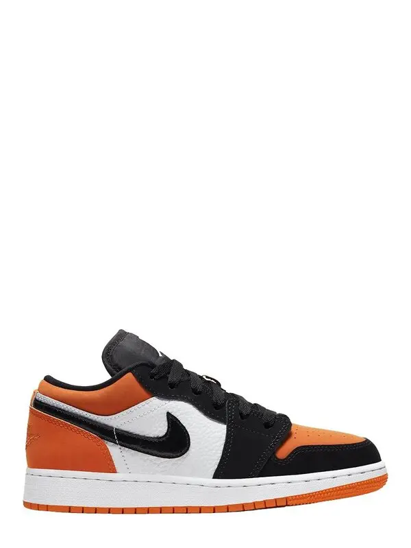 JORDAN 1 Low Shattered Backboard Sneakers - Black/white/starfish