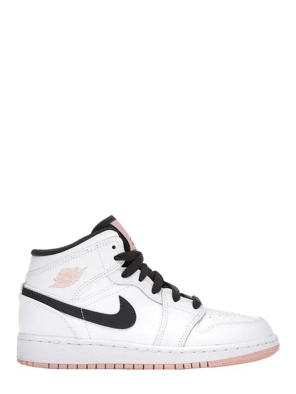 JORDAN 1 Mid Sneakers - White/anthracite/arctic Orange