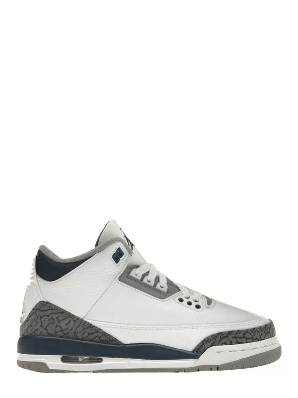 JORDAN 3 Retro Sneakers - White/midnight Navy Blue/cement Grey